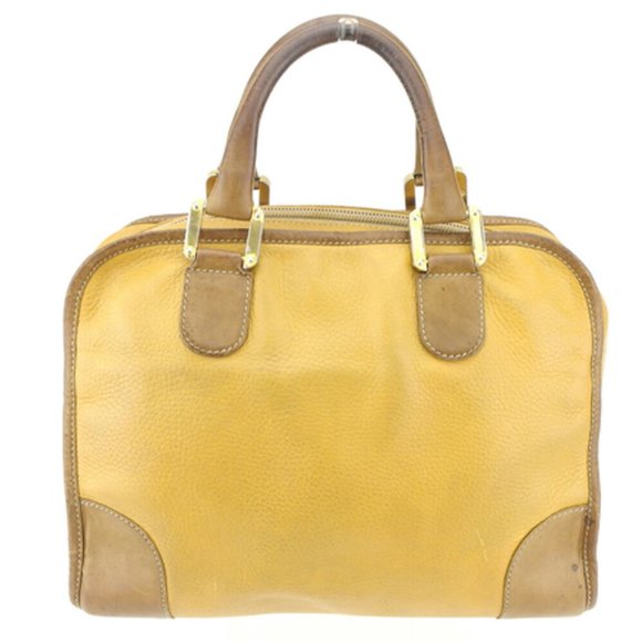 Loewe | Bags | Loewe Boston Bag Anagram Beige Leather Authentic Used ...